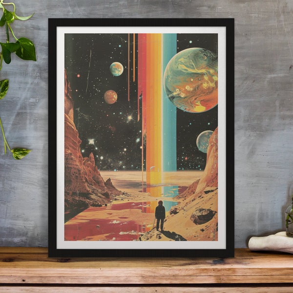 Retro Space Art - Etsy