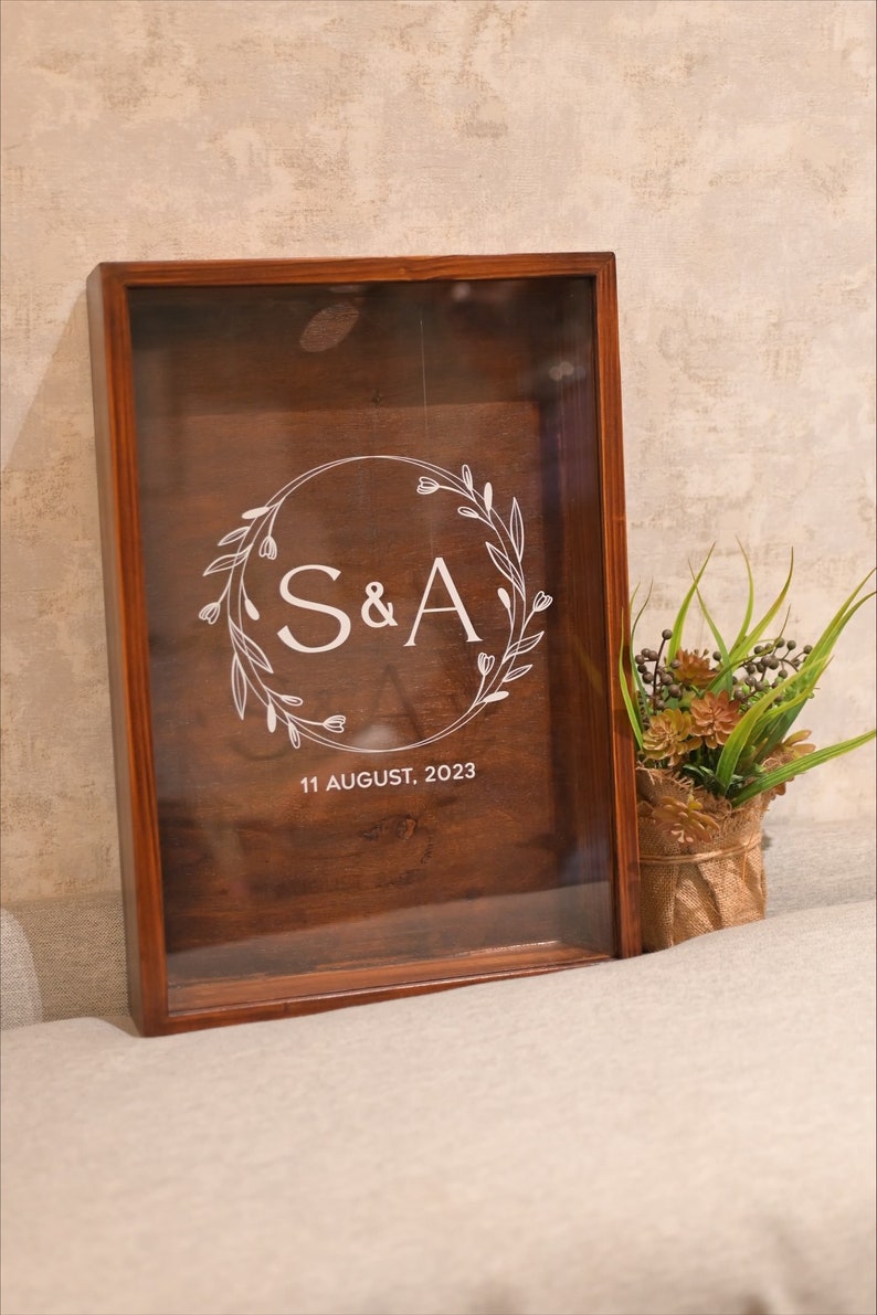 Custom Wine Cork Holder Oakwood Cork Shadow Box Wooden Cork Keeper ...