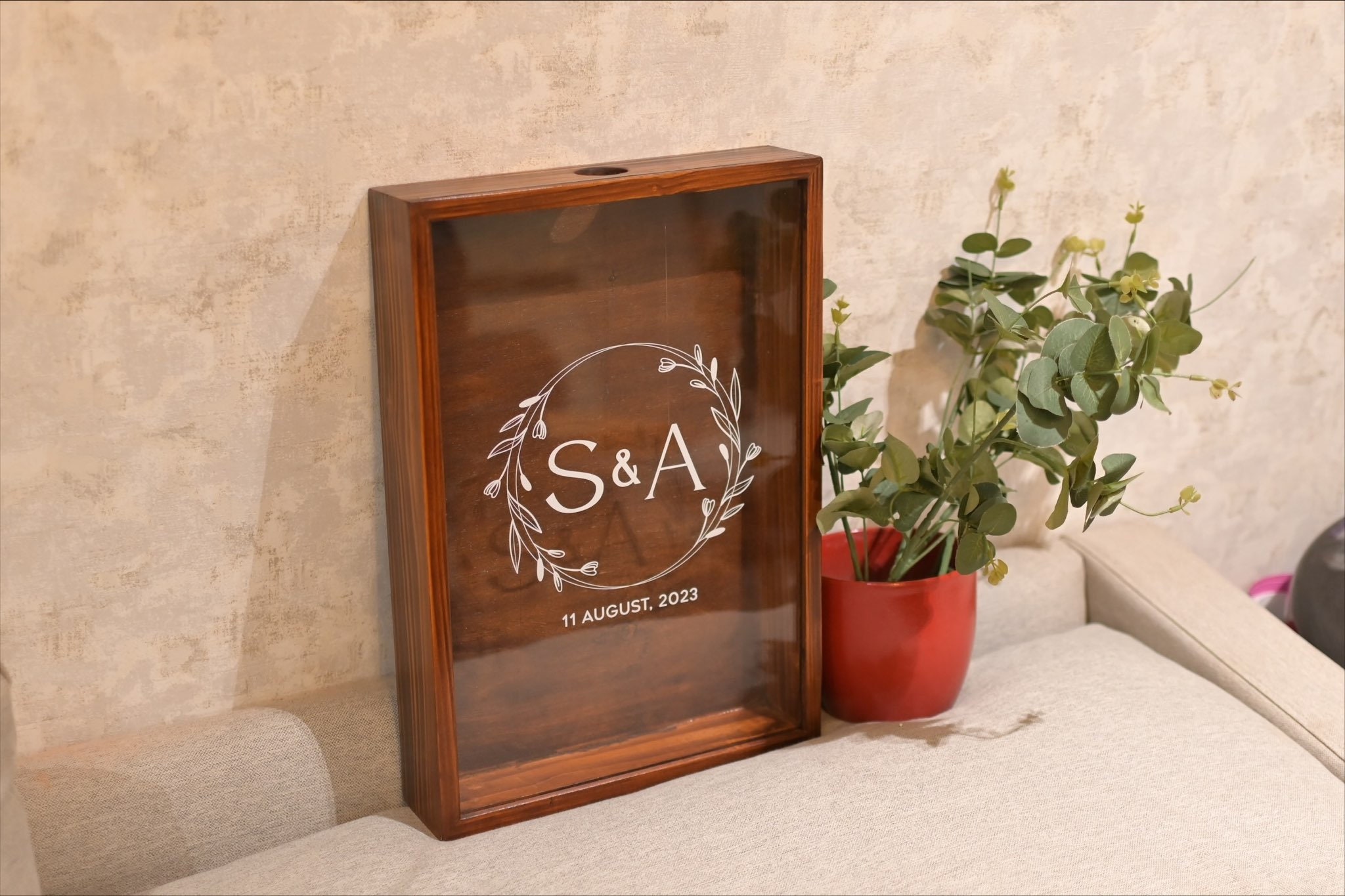 Custom Wine Cork Holder Oakwood Cork Shadow Box Wooden Cork Keeper ...