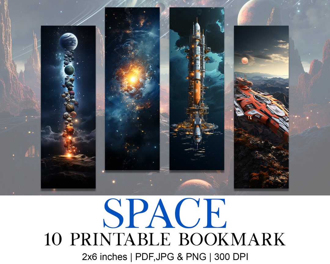 Space Astronaut Spaceship | Bookmark Design, Reading Mode, Bookstack ...