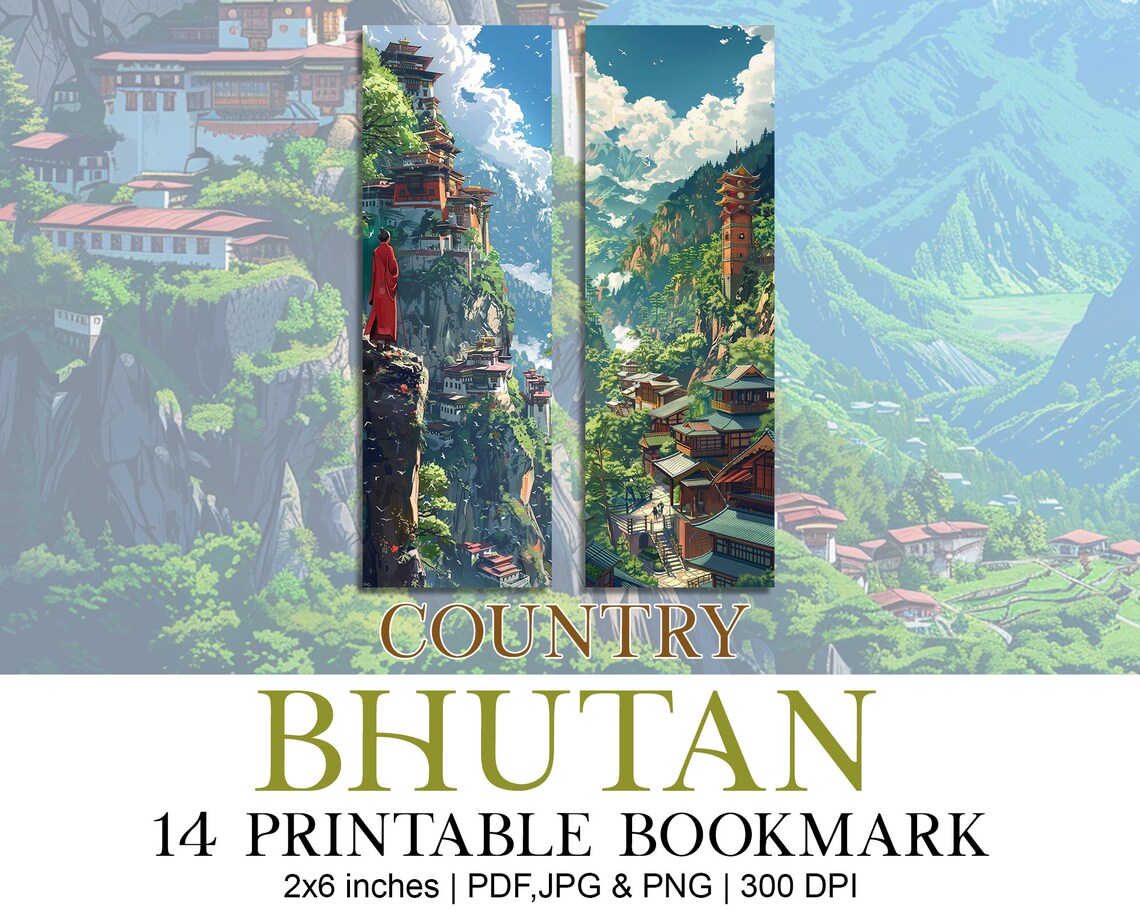 Bhutan Thimphu Asia Bookmark Design, Reading Mode, Bookstack, Book Worm ...