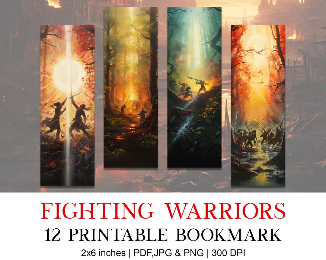 Fighting Warriors | Bookmark Design, Reading Mode, Bookstack, Book Worm ...