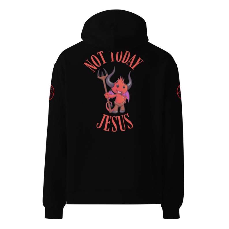 Hail Satan Front Back Unisex Hoodie Satanic Occult Pentagram Witch ...