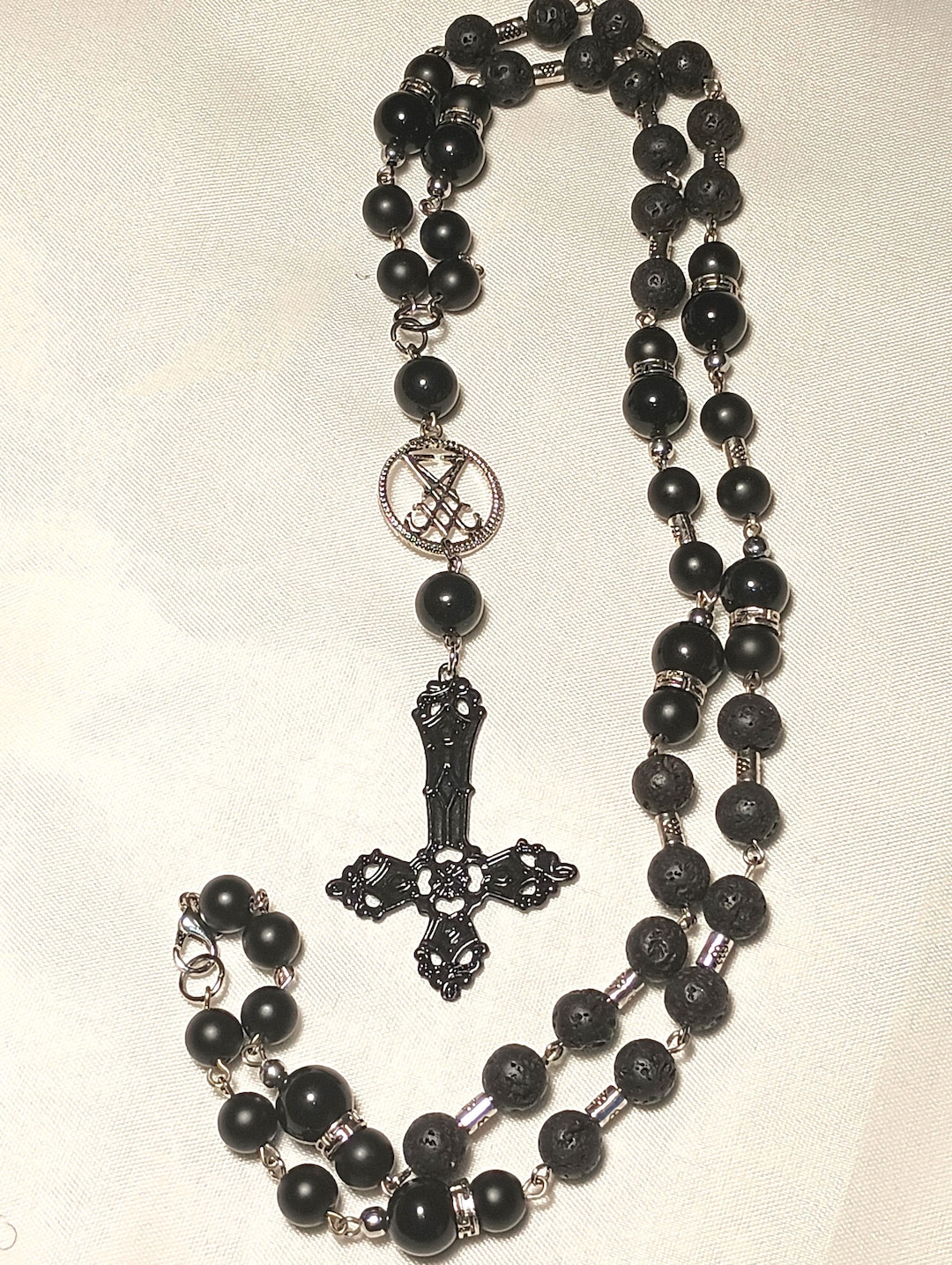 Lucifer Rosary Satanic Occult Devil Satan Demonic Beads Prayer Ritual ...