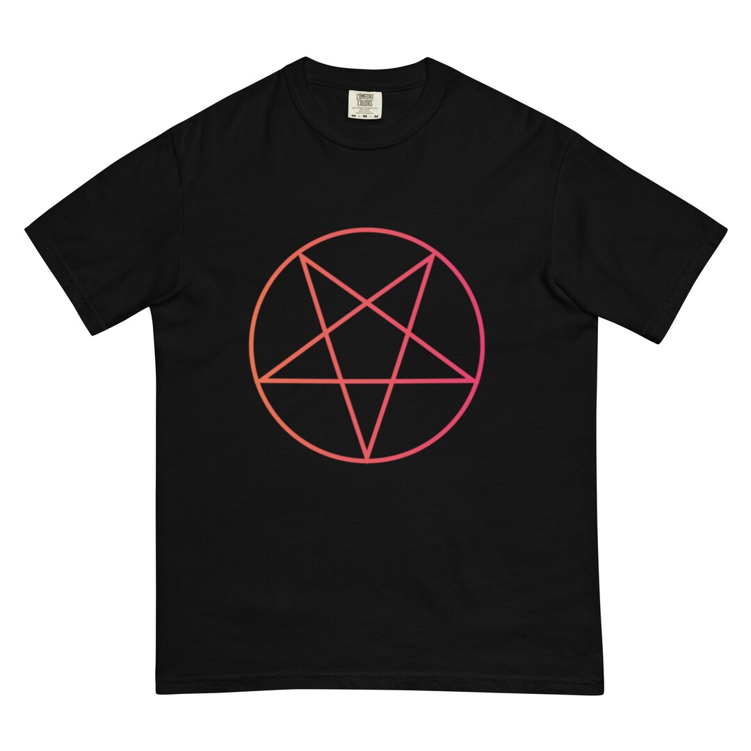 Red Star Pentagram Satanic Occult Shirt Hell King Prince Duke Demon ...