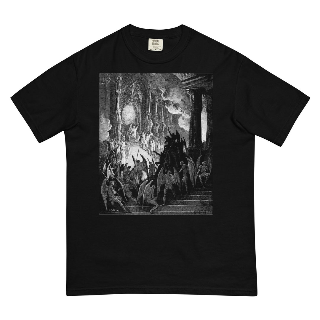 Satan in Council Dore Satanic Occult Shirt Hell King Prince Duke Demon ...