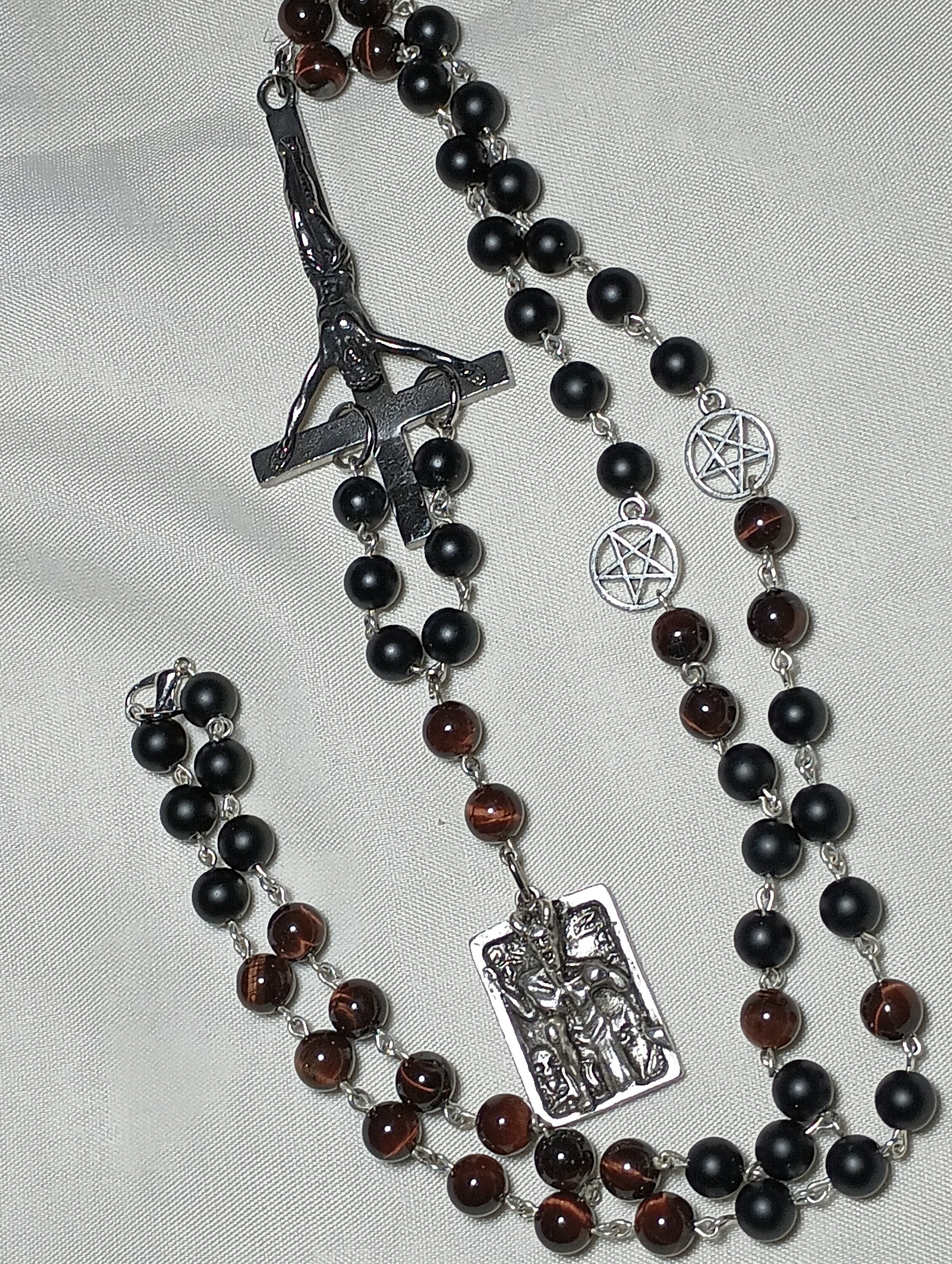 Blasphemy Rosary Satanic Occult Devil Luciferian Necklace - Etsy