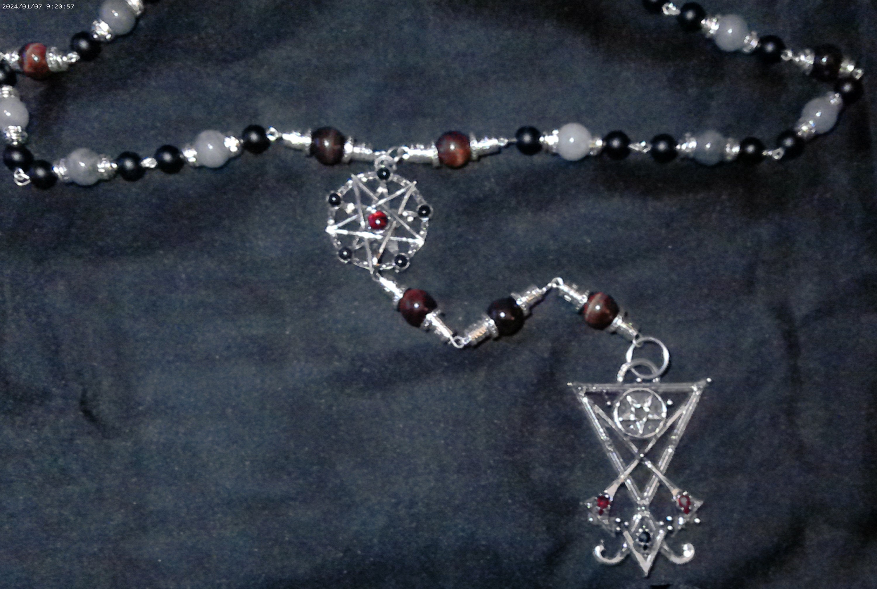Lucifer Rosary Satanic Occult Devil Necklace - Etsy
