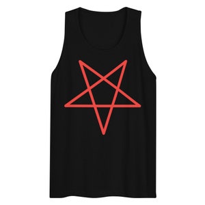 Pentagram Men’s Tank Top Cross TSHIRT Cross Satanic Occult Witch ...