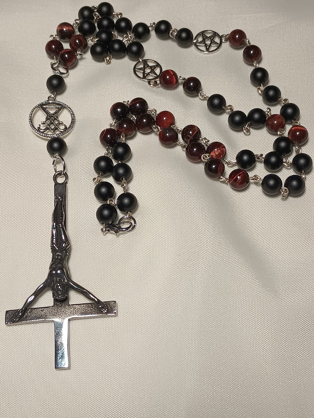 Blasphemy Rosary Satanic Occult Devil Satan Demonic Beads Prayer Ritual ...