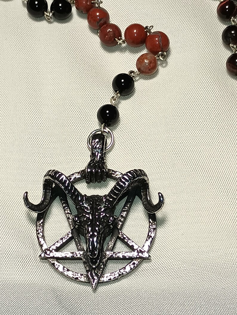 Mephisto Rosary Satanic Occult Devil Luciferian Necklace - Etsy