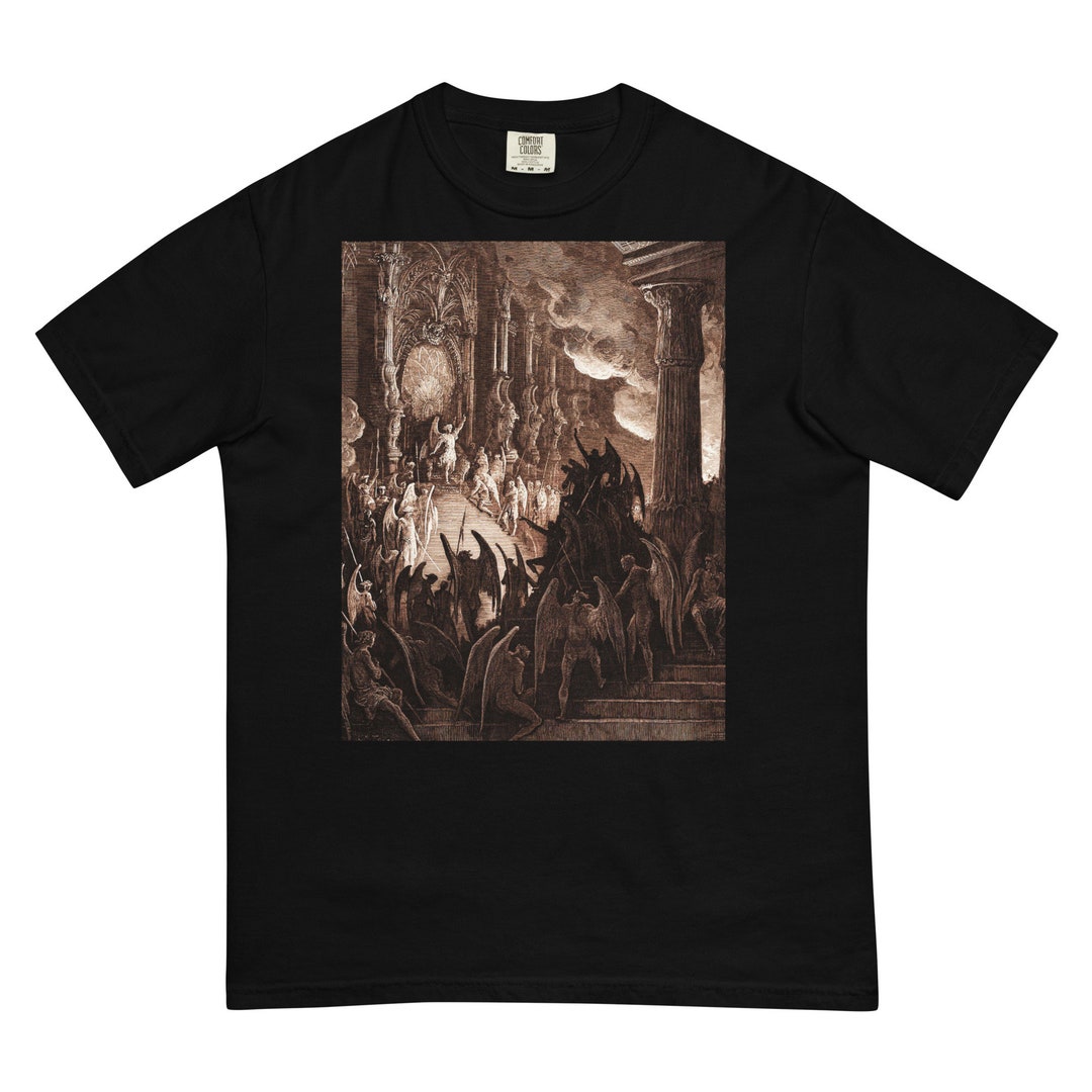 Satan in Council Dore Satanic Occult Shirt Hell King Prince Duke Demon ...