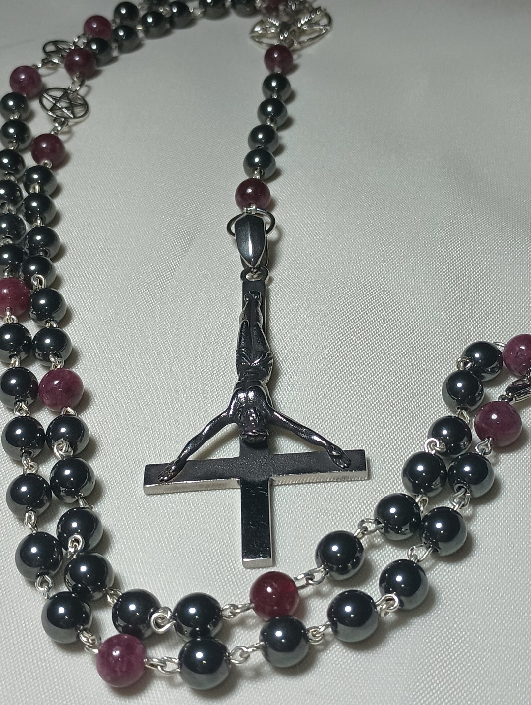 Dominion Rosary Satanic Occult Devil Luciferian Necklace - Etsy