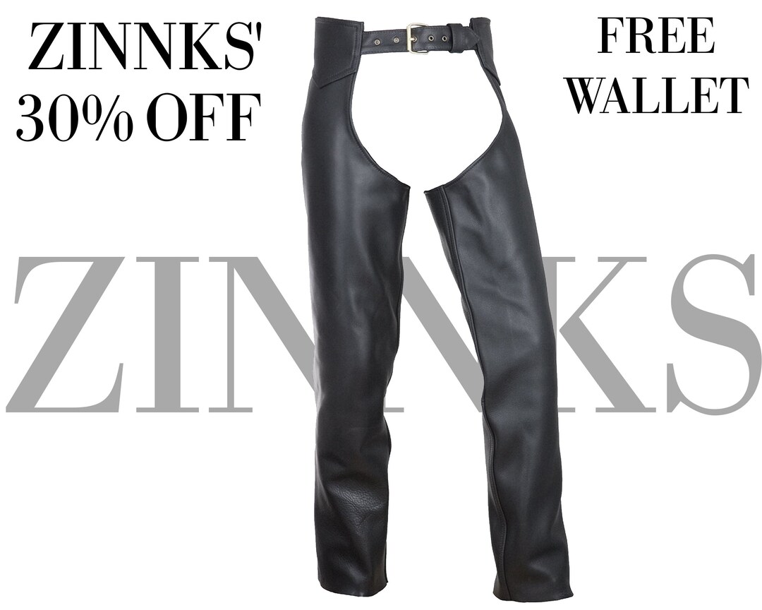 Men's Chaps Real Cow Motorcycle Leather Chaps Men Black Leather Biker Chaps Men Leather Pants ...