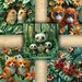 20 Wild Paper Animals Wild Animals digital Paper Paper Art Background ...