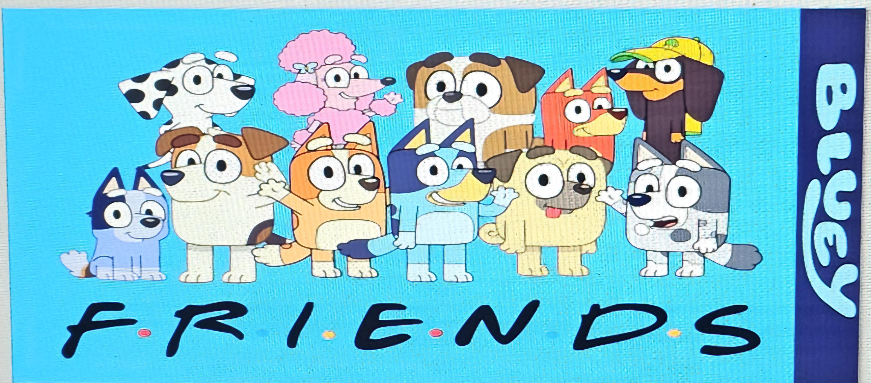 Bluey Water Bottle/tumbler- Blue Heeler and Friends Designs Kids ...