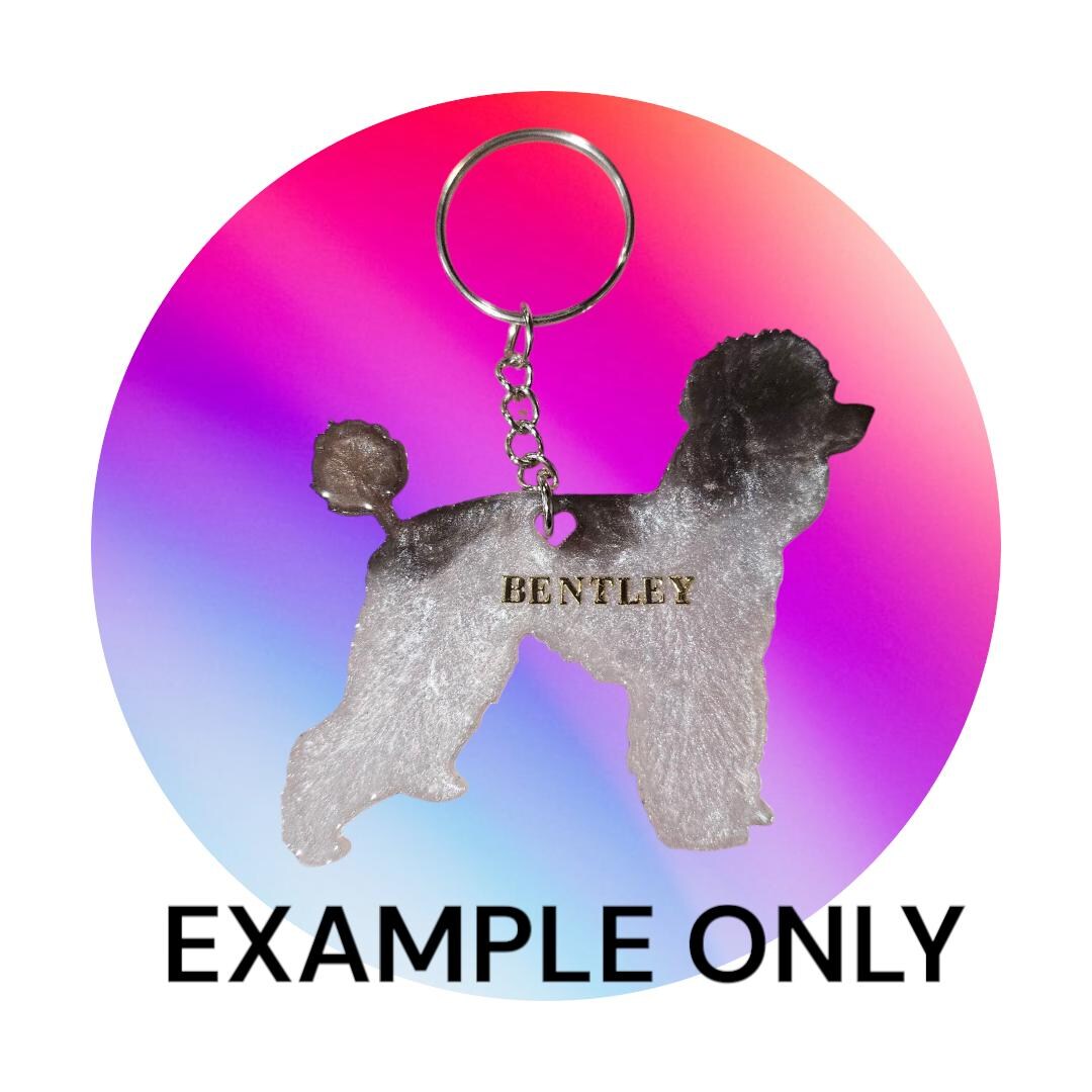 Customizable Resin Poodle - Keychain or 3D Magnet (send Photos or Pick ...