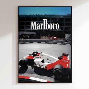 Vintage F1 Marlboro Poster, Marlboro F1, Niki Lauda Poster, Marlboro ...