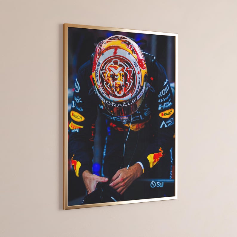 Max Verstappen Poster, Formula 1 Red Bull Poster, F1 Decor, Formula 1 ...