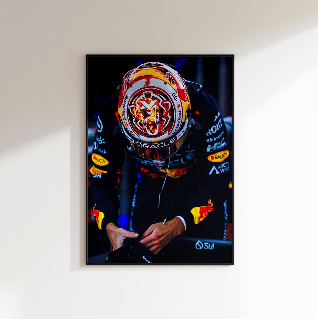 Max Verstappen Poster, Formula 1 Red Bull Poster, F1 Decor, Formula 1 ...