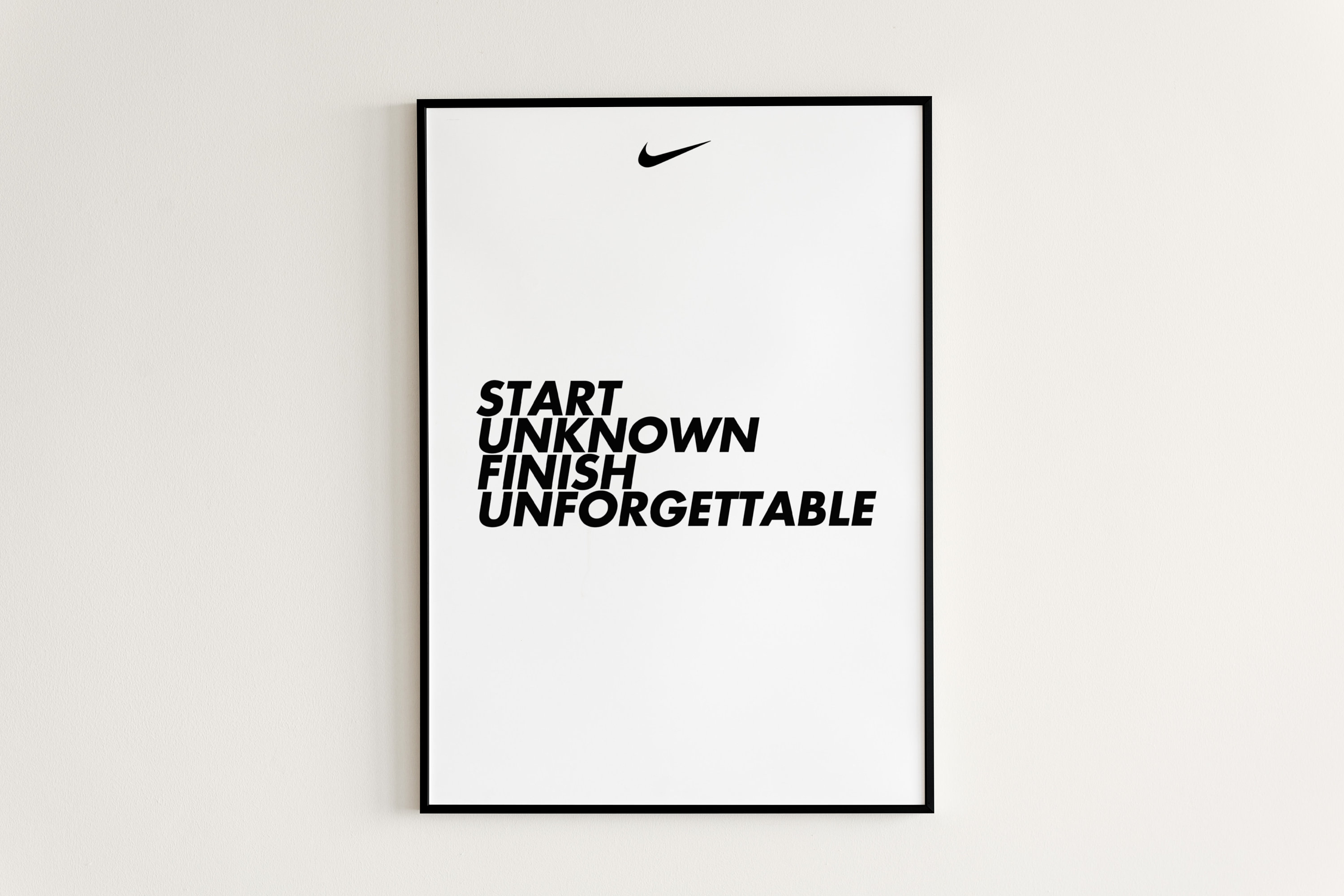 Nike Motivation Poster, Nike Poster, Motivational Poster, Motivational ...