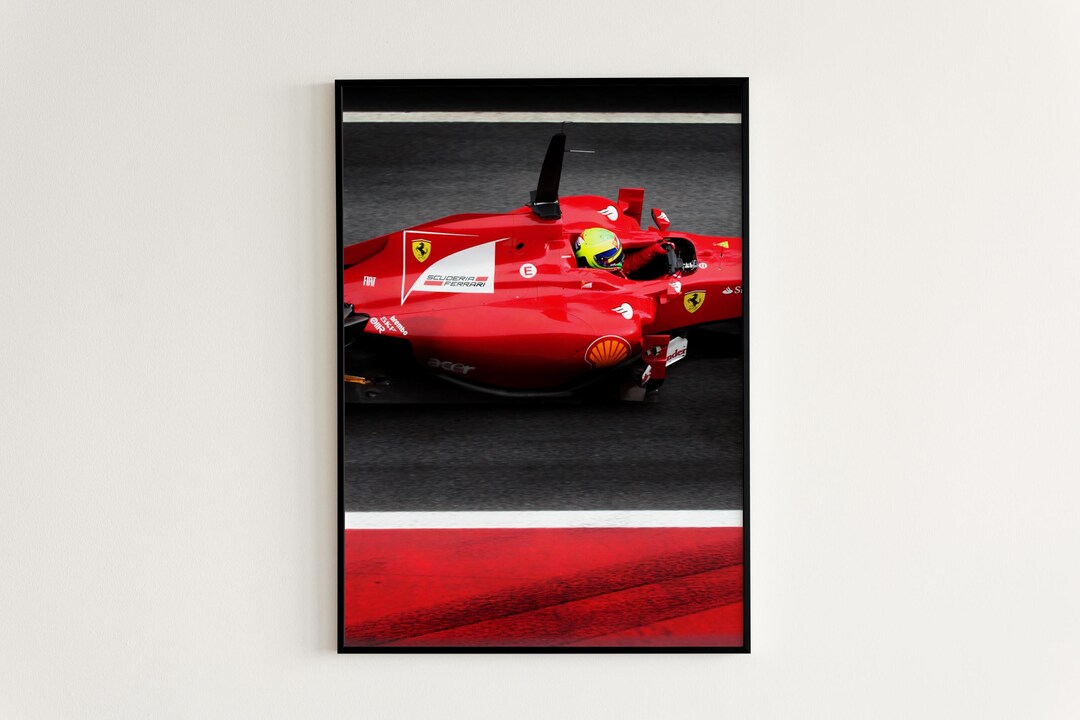 Ferrari F1 Poster, Formula 1 Poster, F1 Ferrari Poster, Formula 1 Wall ...