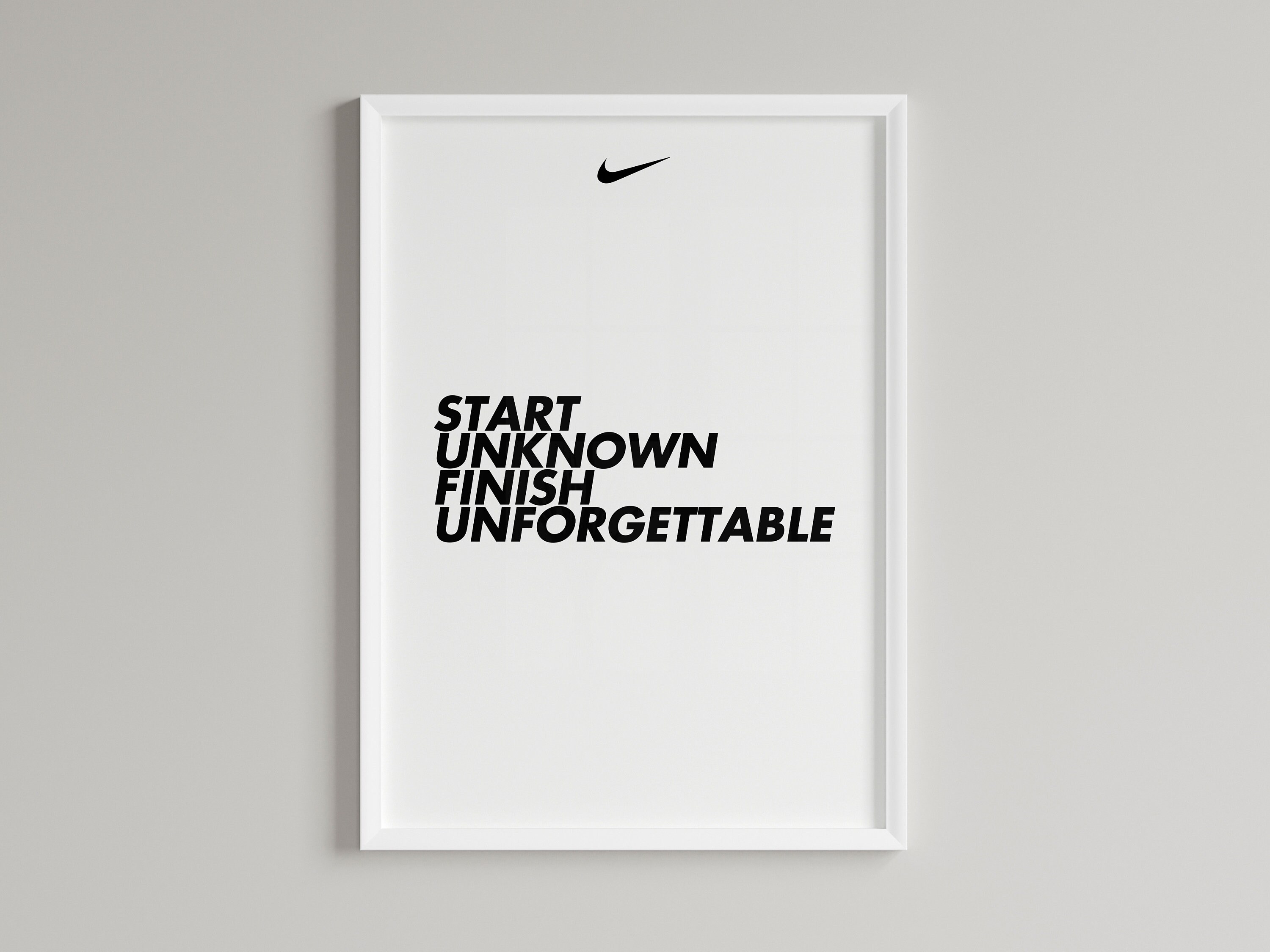 Nike Motivation Poster, Nike Poster, Motivational Poster, Motivational ...