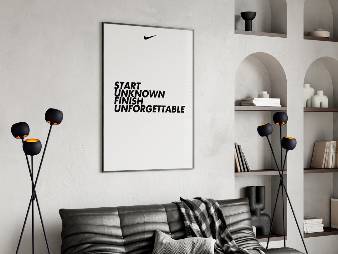 Nike Motivation Poster, Nike Poster, Motivational Poster, Motivational ...