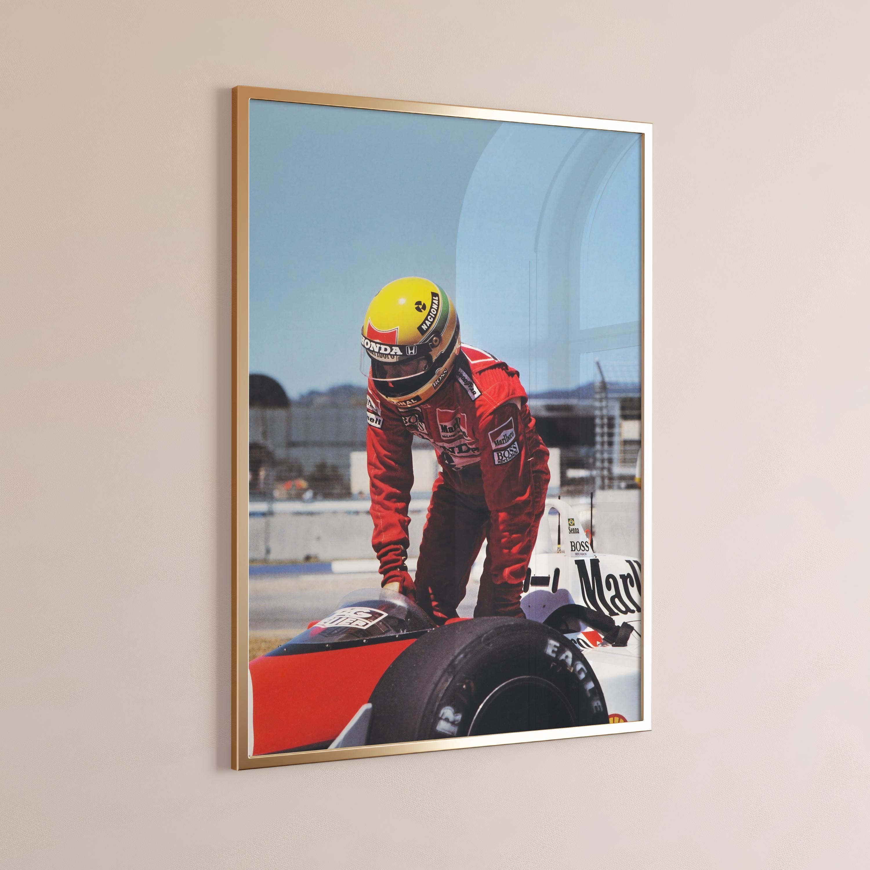 Ayrton Senna Poster, F1 Poster, Formula 1 Poster, Ayrton Senna, F1 ...