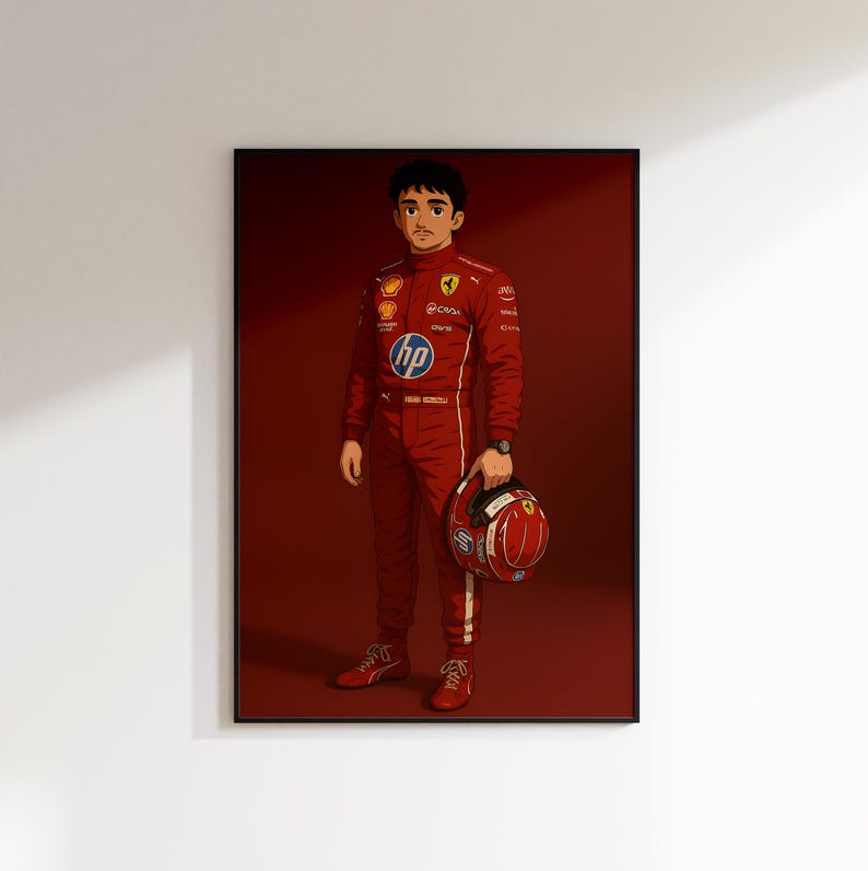 Charles Leclerc Poster, Formula 1 Poster, Leclerc Poster, Formula 1 ...