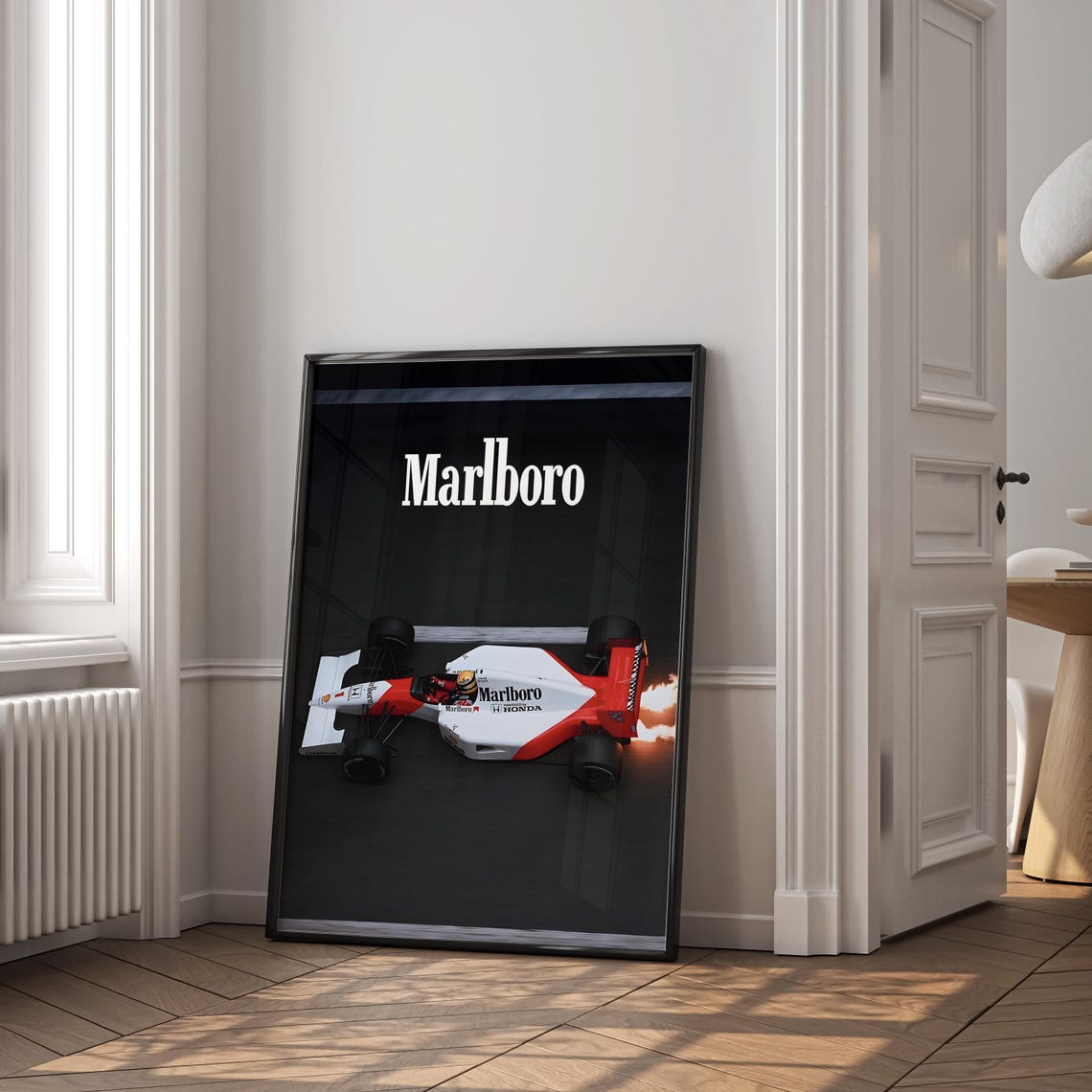 Vintage F1 Marlboro Poster, Marlboro F1, Ayrton Senna Poster, Senna ...