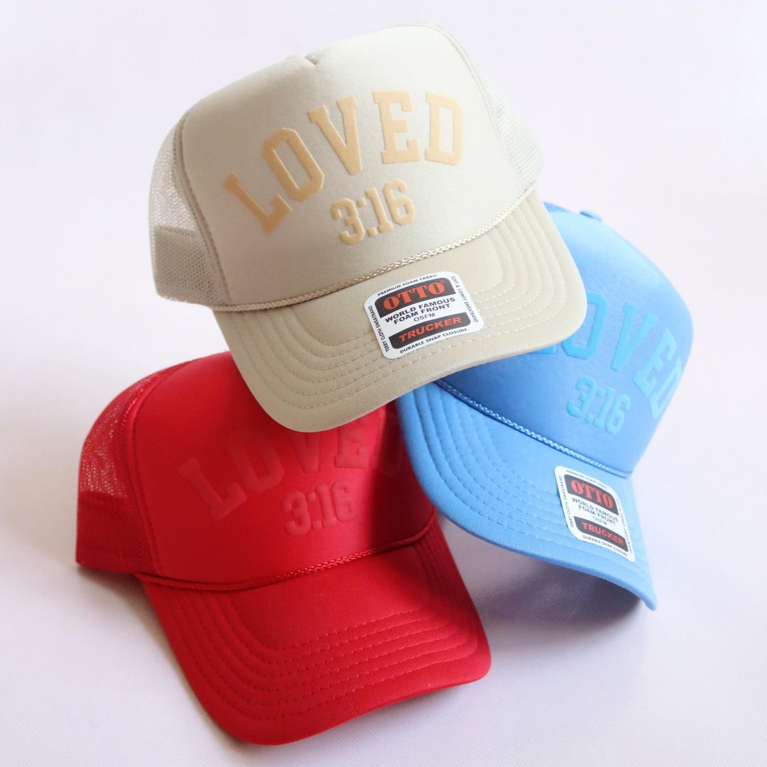 Bible Verse Hat for Christian Trucker Hat John 316 Baseball Cap Love ...