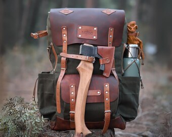 60L Personalized Bushcraft Backpack Camping Backpack Hiking Backpack ...