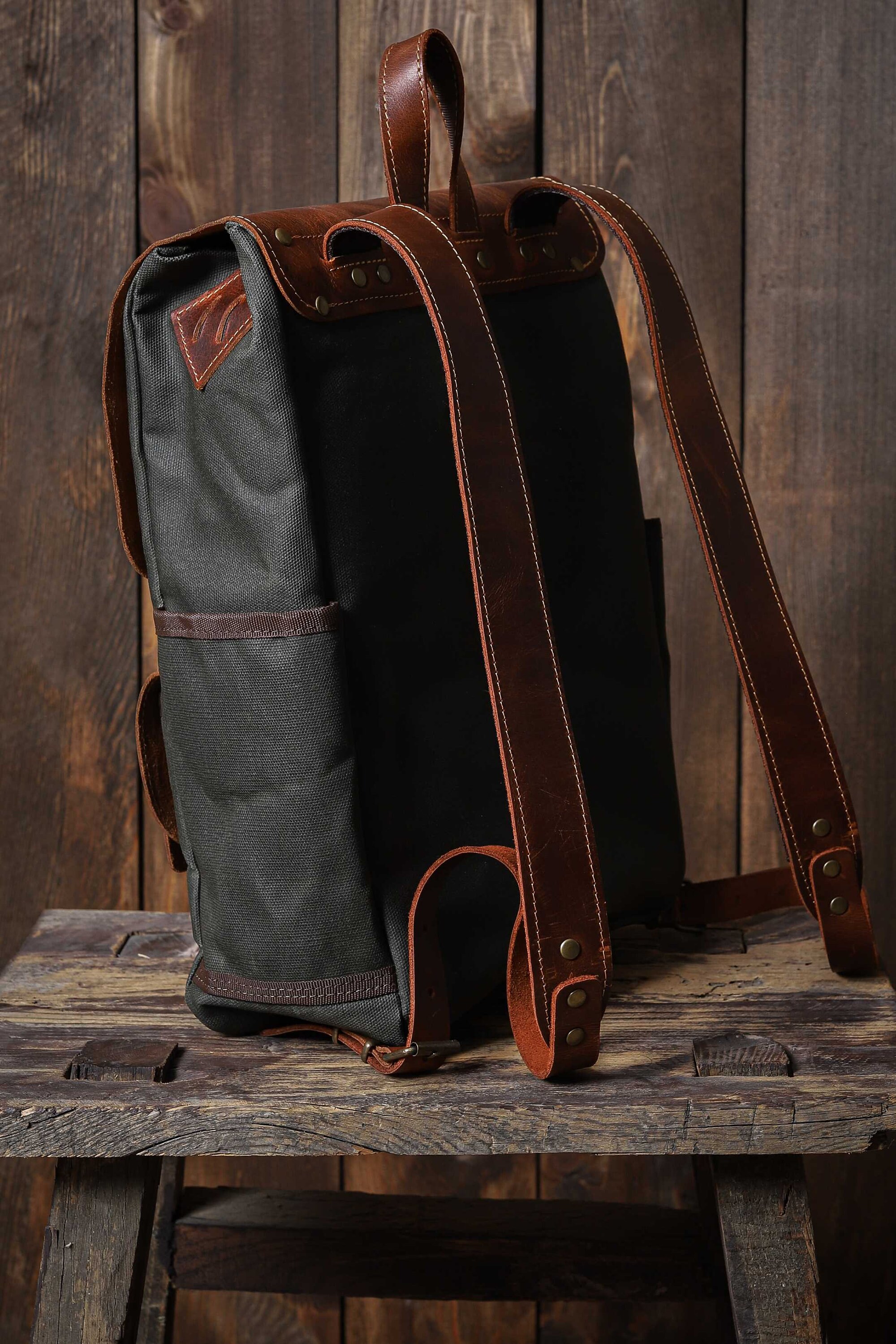 Birthday Gift, Boyfriend Mom Dad Gift Bag, Beach Bag, Leather Canvas ...