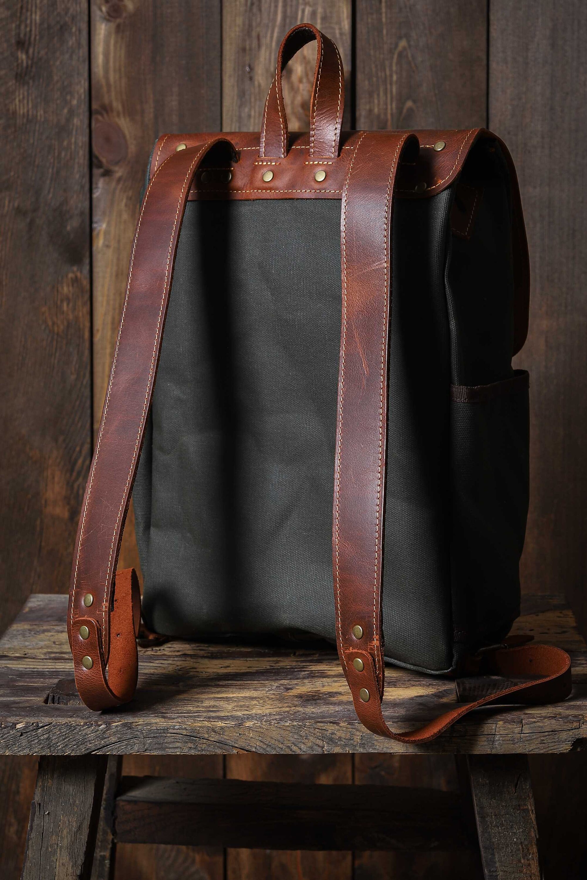 Birthday Gift, Boyfriend Mom Dad Gift Bag, Beach Bag, Leather Canvas ...