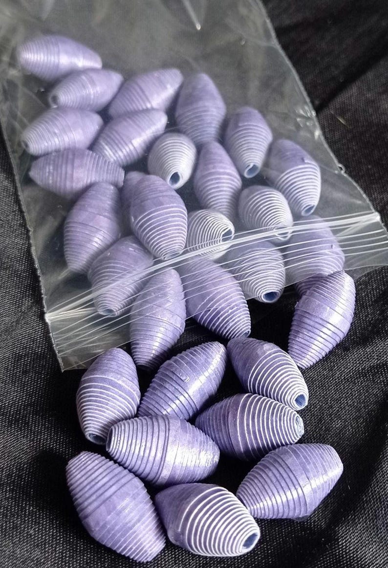 2cm Colourful Handmade Paper Beads DIY Gift Jewelry Making Supplies Eco ...