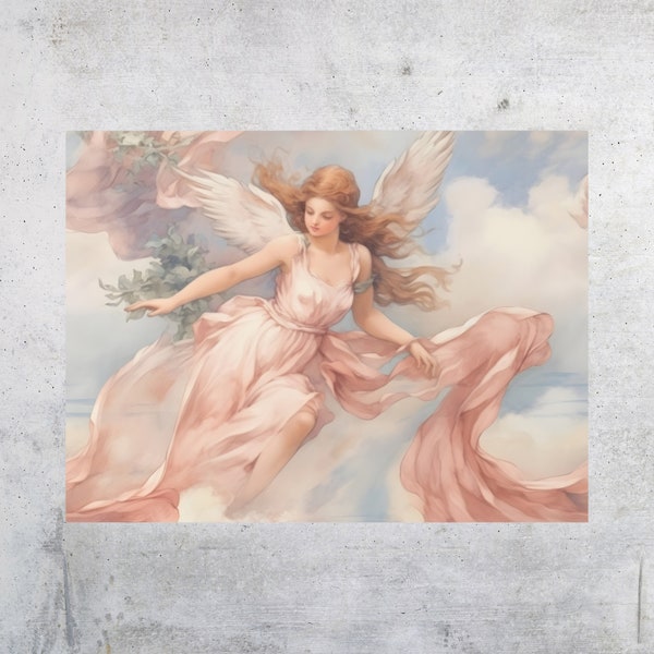 Angel Wall Decal - Etsy
