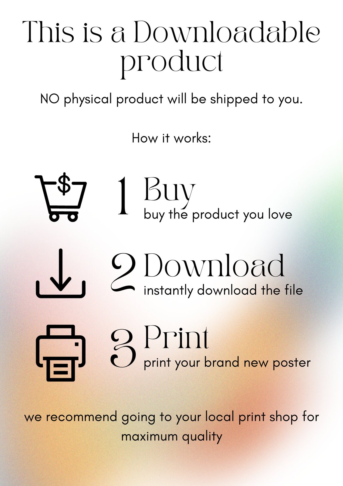 Aesthetic go With the Flow Printable Poster and Wall Decor Downloadable ...