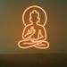 Buddha Neon Sign for Yoga Wall Decor. Buddhist God Led Light Sign - Etsy