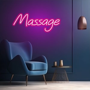 Massage Neon Sign for Beauty Salon, Gift for Salon Decor - Etsy