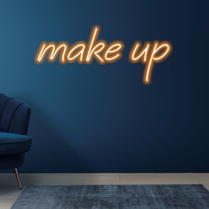 Make up Neon Sign for Beauty Salon or Esthetician Decor - Etsy