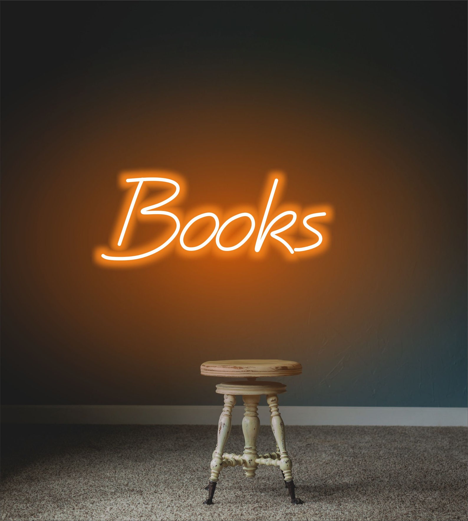 Books Neon Sign for Bookstore. Gift for Book Lover - Etsy