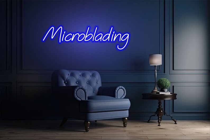 Microblading Neon Sign for Beauty Salon or Esthetician Decor - Etsy