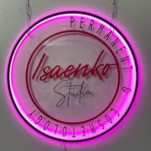 Custom Backlit Sign for Office and Salon Name Signage. Gift for Business - Etsy