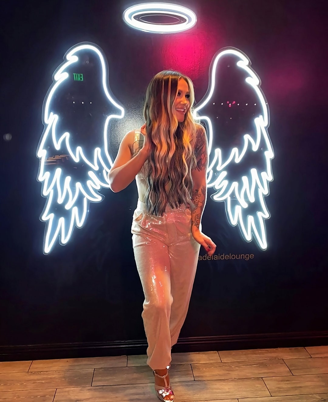 Angel Wings Neon Sign for Party Decor. White Led Wings for Bar Decor ...