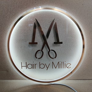 Custom Acrylic Gold Logo Sign for Office and Business - Etsy