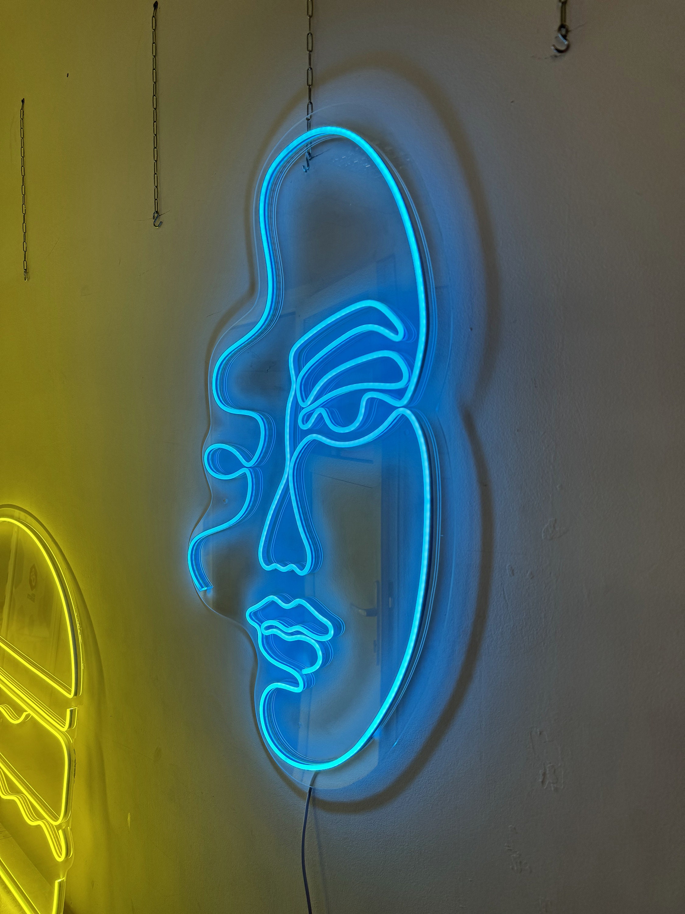 Face Girl Neon Sign for Beauty Salon or Esthetician Decor. Gift for ...