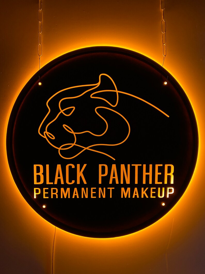 Black Acrylic Logo Sign for Office and Salon Name Signboard. Gift for ...