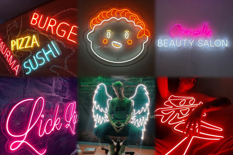 Custom Neon Sign for Gift. LED Neon Sign for Wedding, Business and Home ...