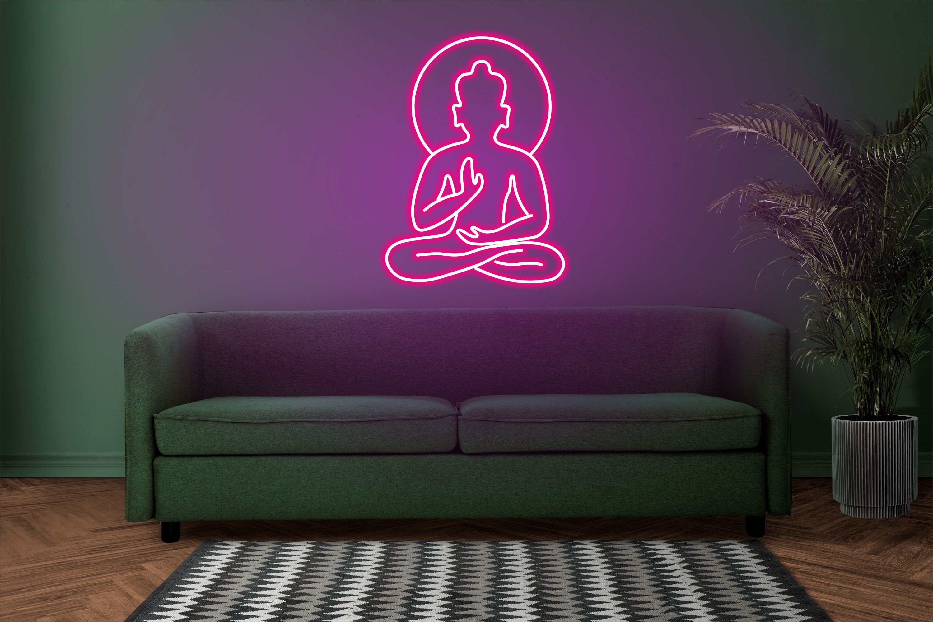 Buddha Neon Sign for Yoga Wall Decor. Buddhist God Led Light Sign - Etsy